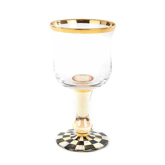 Courtly Check Wine GlassMacKenzie-ChildsCourtly Check Wine Glass