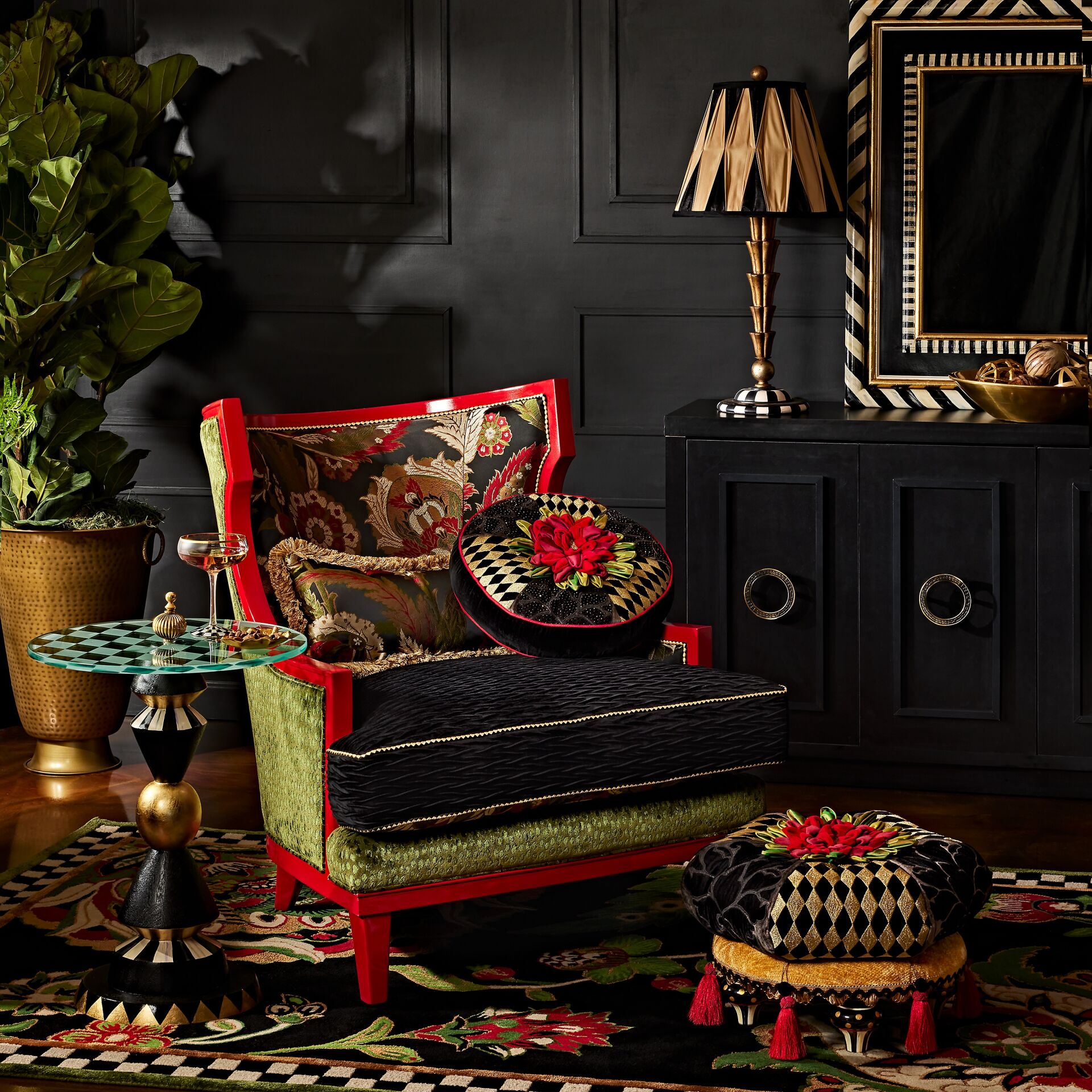 Gambit Accent TableMacKenzie-ChildsGambit Accent Table